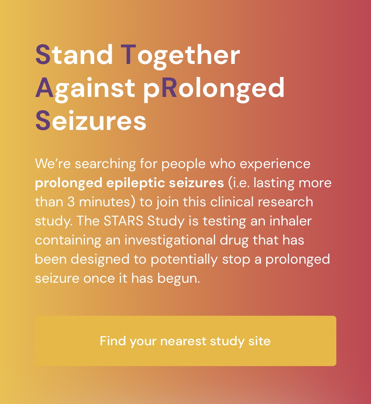 STARS Research Study - LGS Foundation